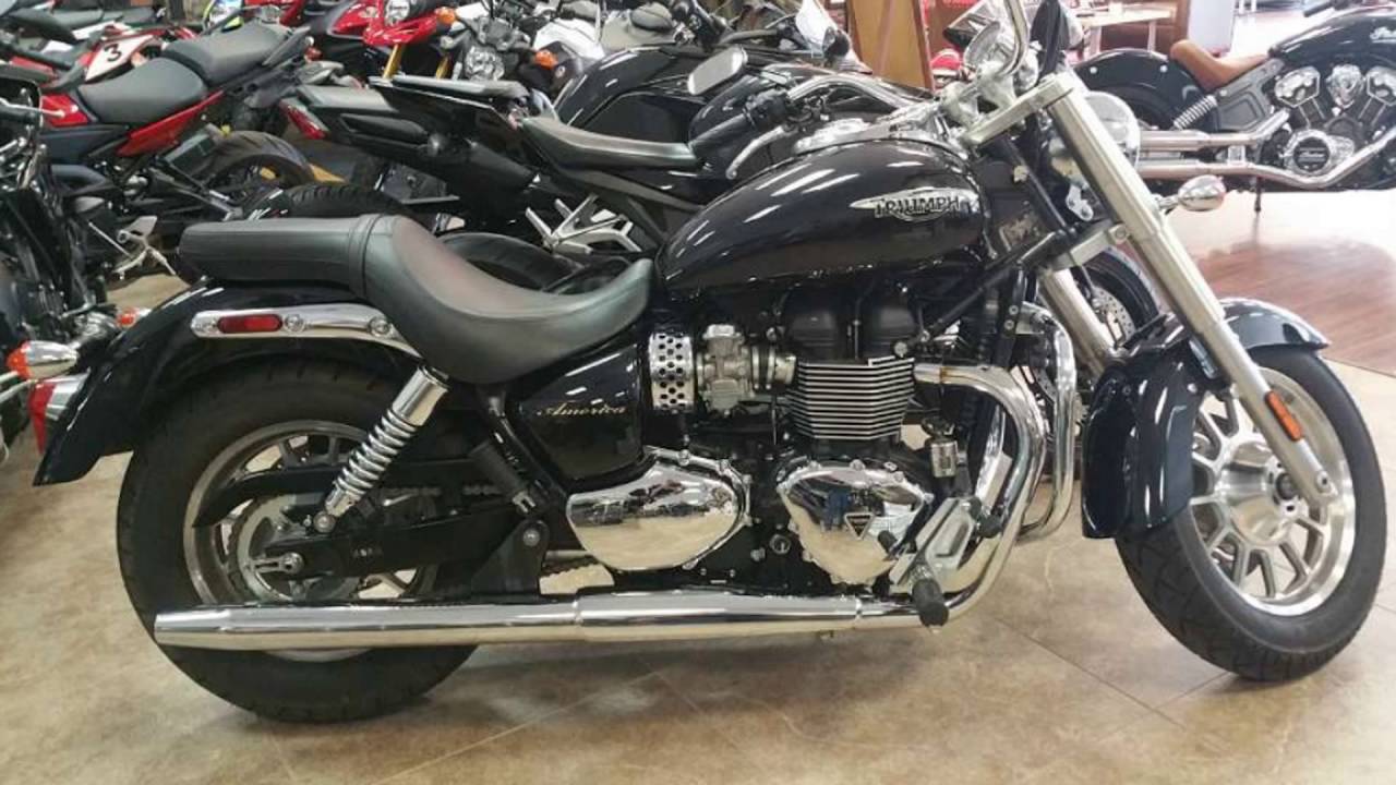 2016 Triumph America Phantom Black - YouTube