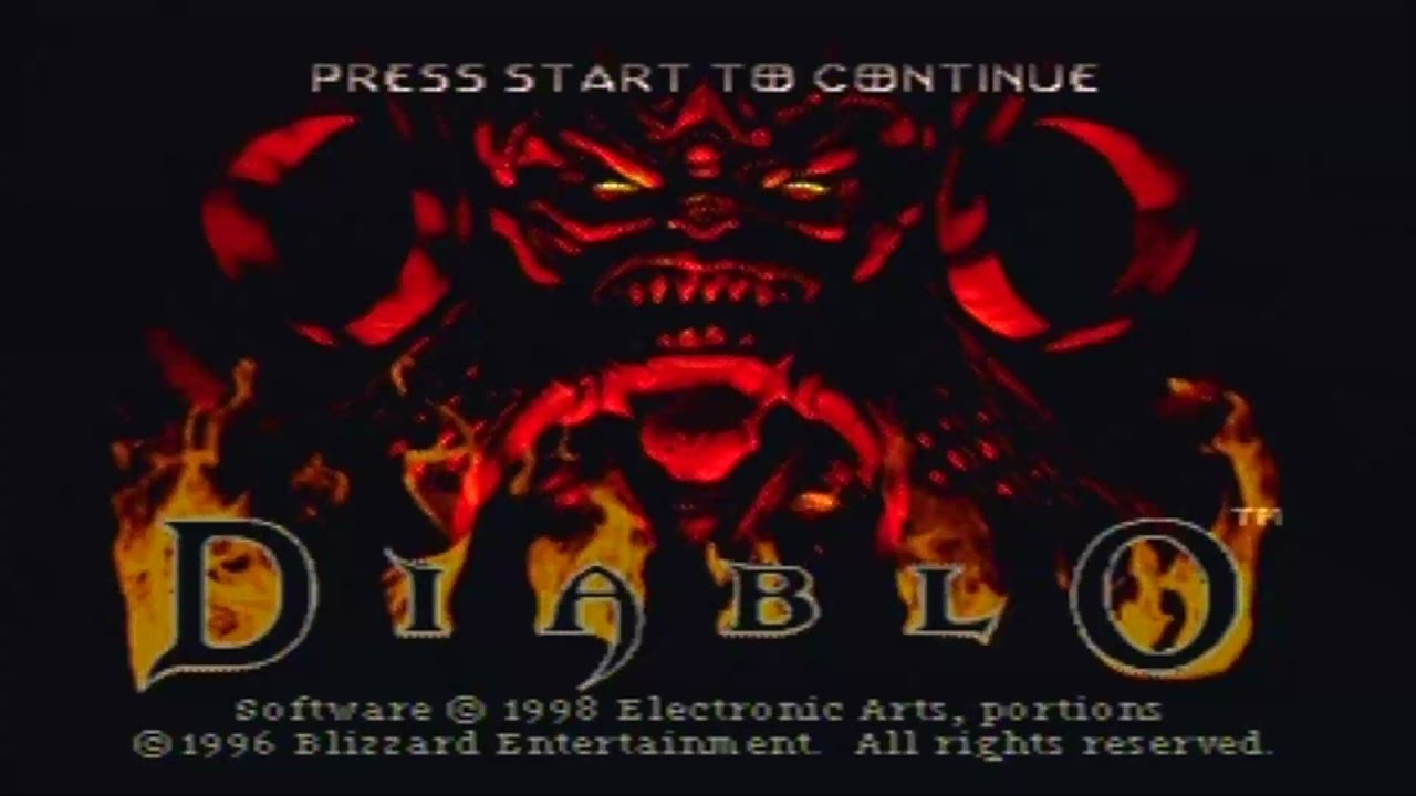 DIABLO (ps1) intro and rogue gameplay - YouTube