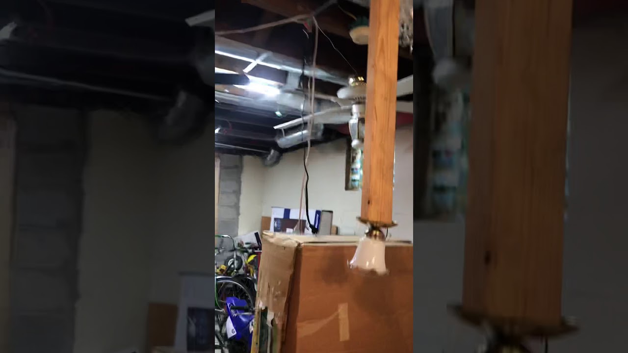 Basement ceiling fans - YouTube