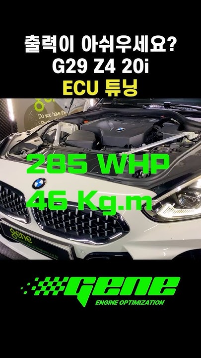 출력이 아쉬우세요? G29 Z4 20i ECU 튜닝 - YouTube