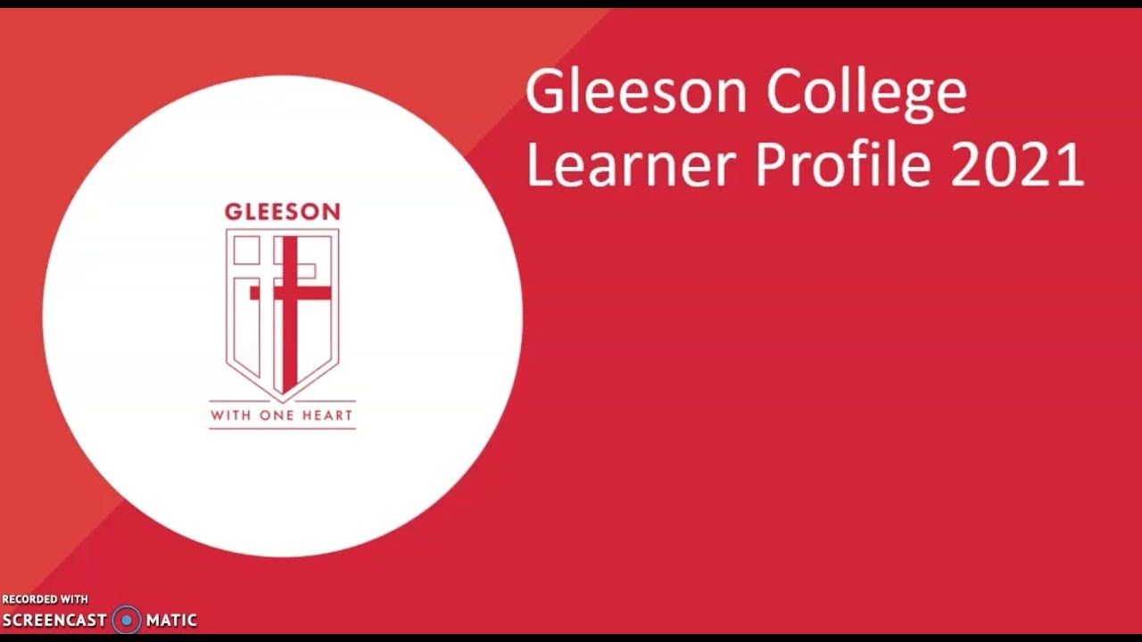 Gleeson College Learner Profile in 2021 - YouTube