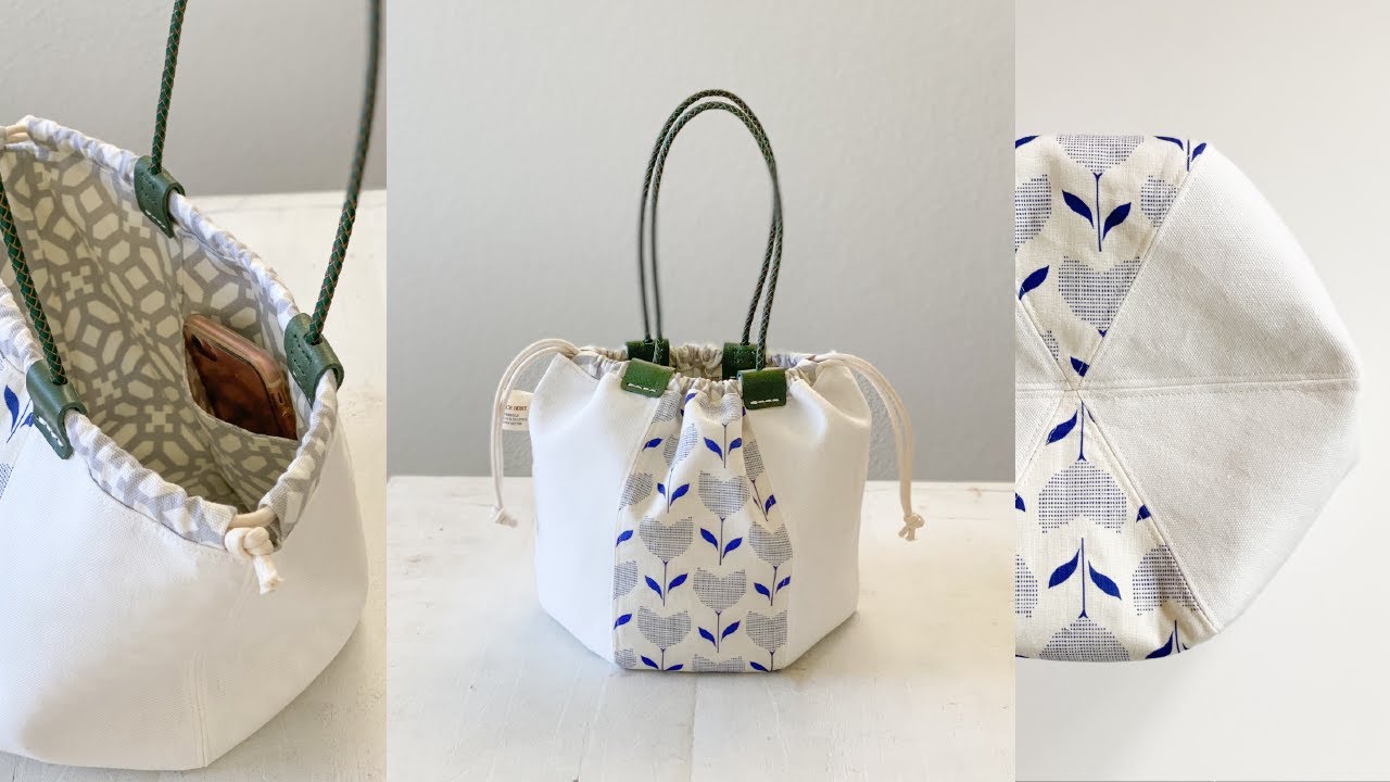 On-the-Go Bucket Bag | Beginner Friendly Sewing | Drawstring Bag DIY ...