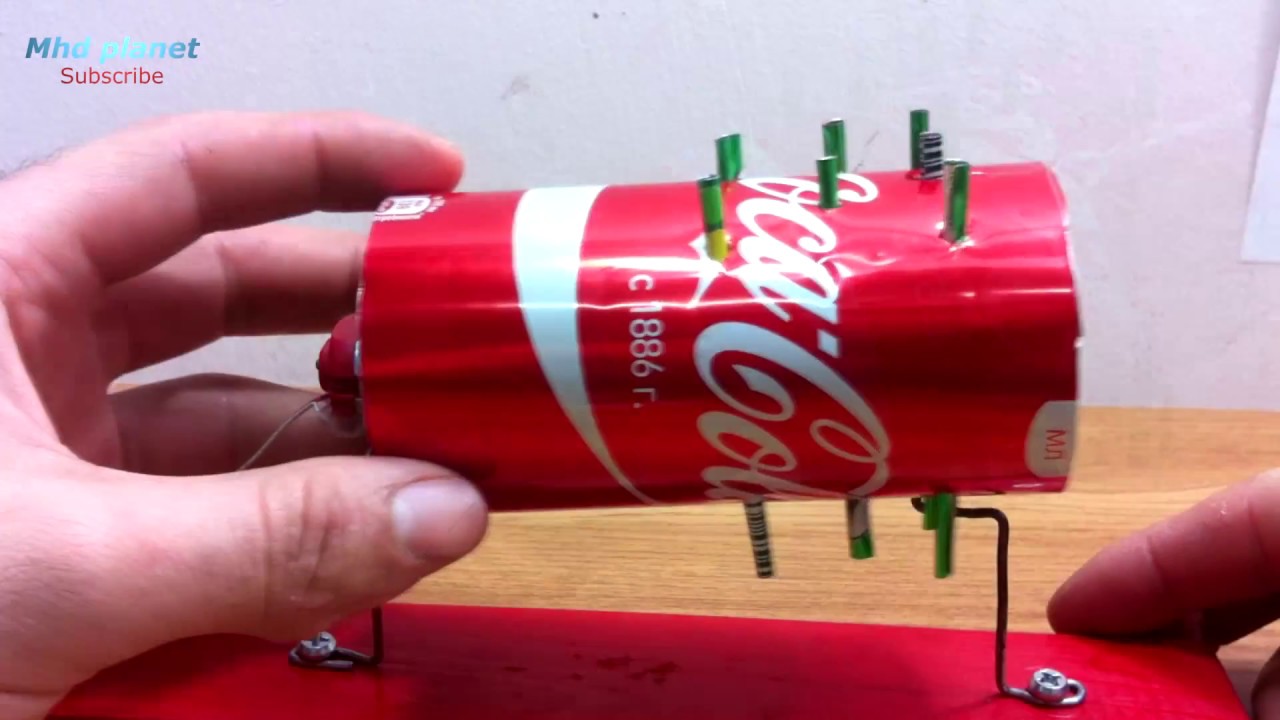 اصنع بنفسك مدفأة باستخدام علبة الكولا...How to make a heating element ...