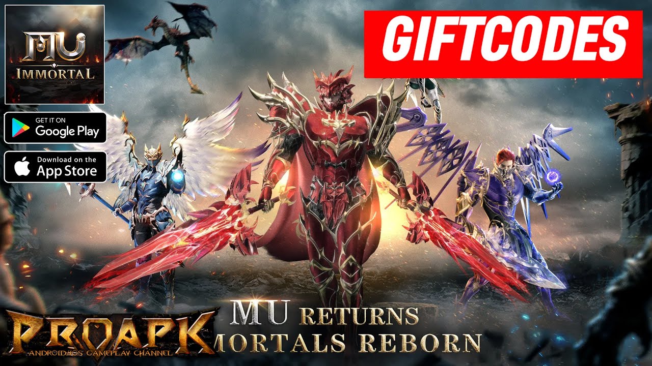 MU Immortal Gameplay Android / iOS (Official Launch) + Gift Codes 🎁🎁🎁 ...