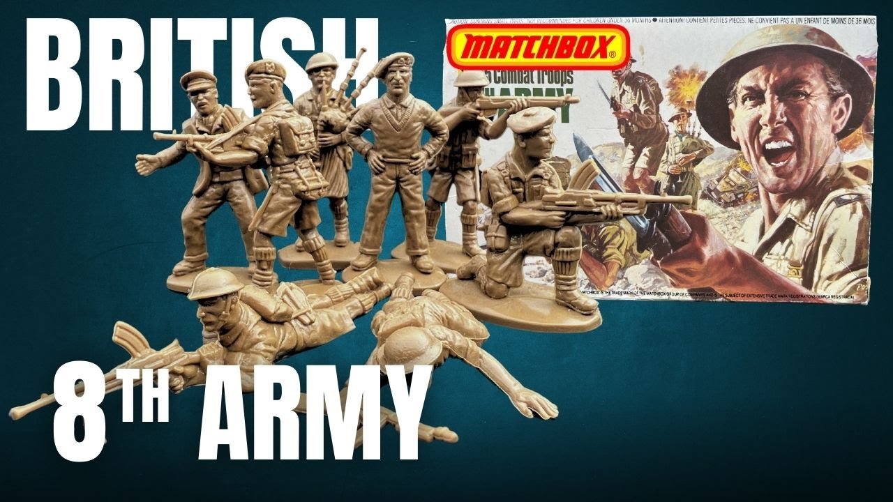 Matchbox Vintage Plastic Toy Soldiers 1/32 British 8th Army - YouTube