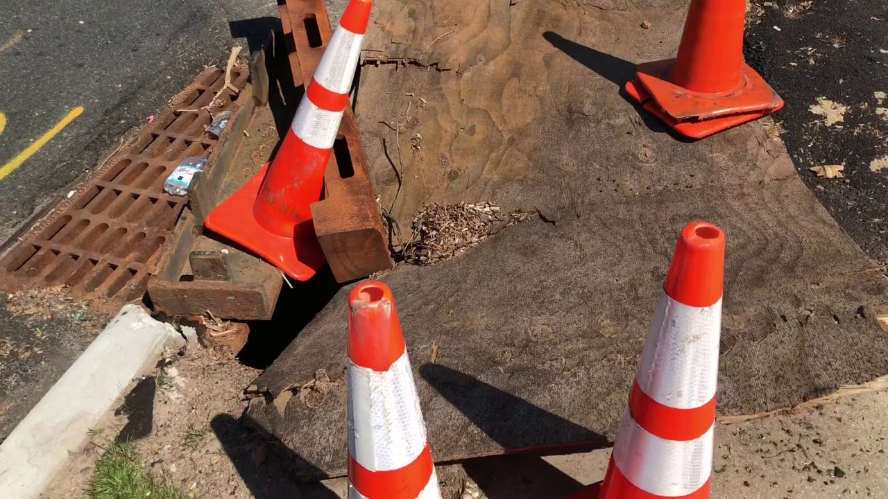 PSEG Street Curb damage 4/23/2018 Nutley New Jersey - YouTube