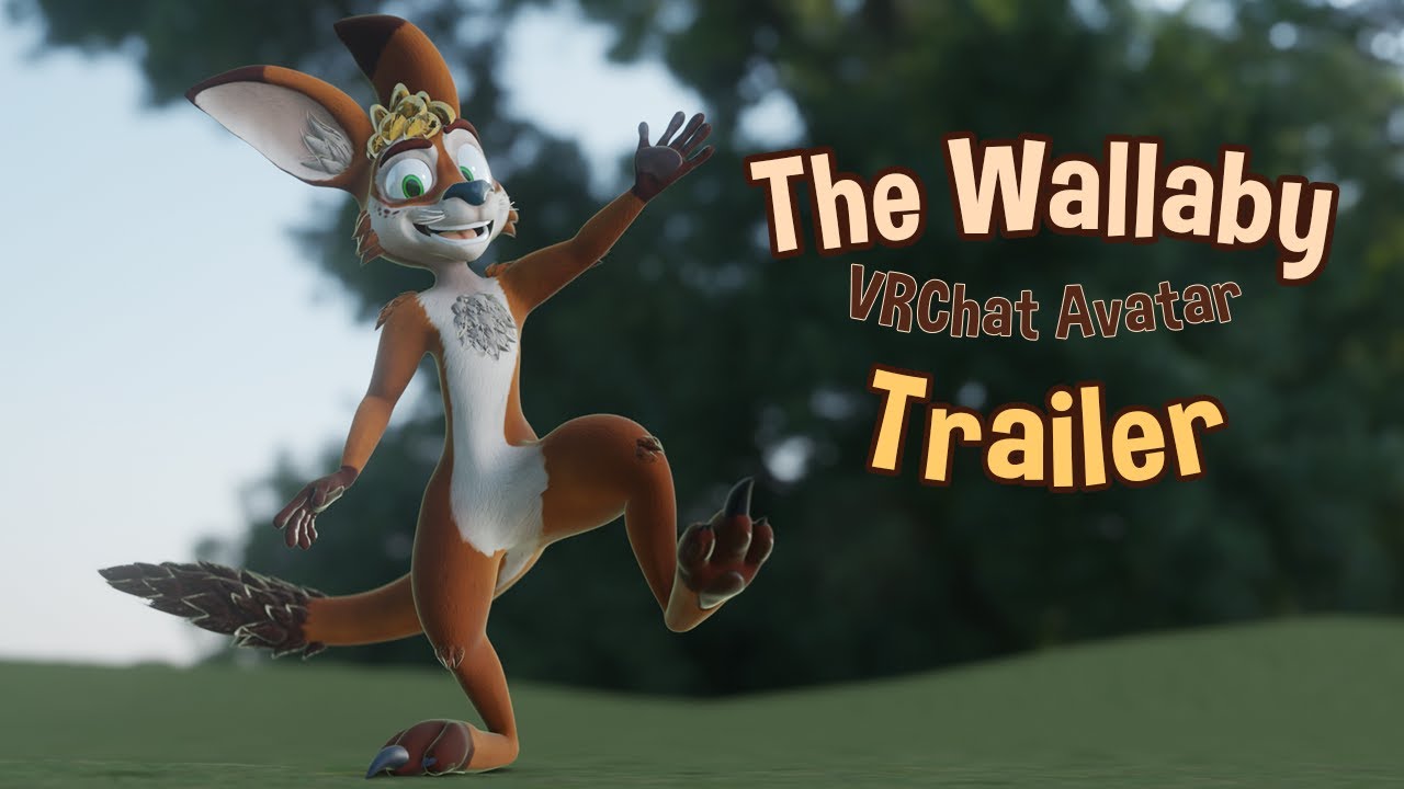 TheWallaby - wallaby/kangaroo VRChat Avatar base and VTuber - Trailer ...