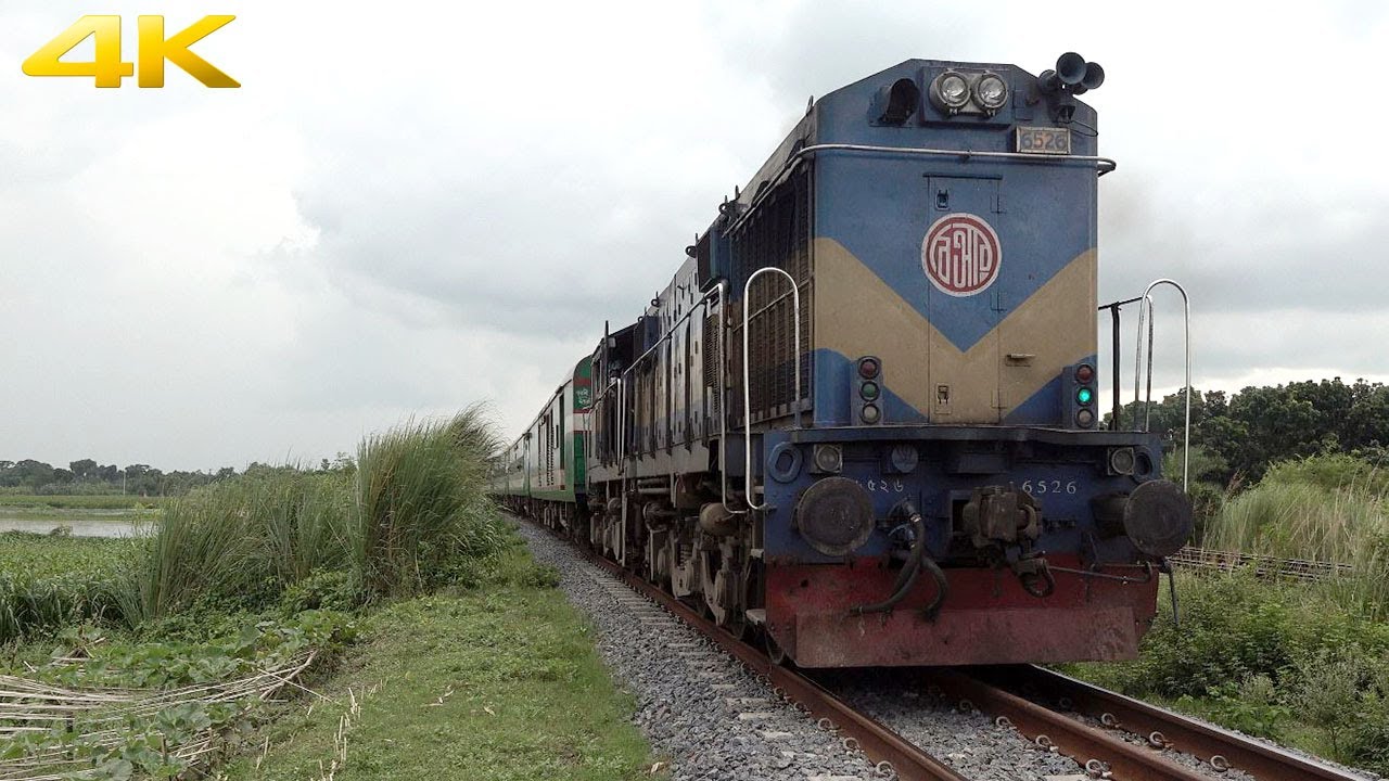 WDM 3A Loco 6526 Lead Chitra Express Train of Bangladesh Railway ...