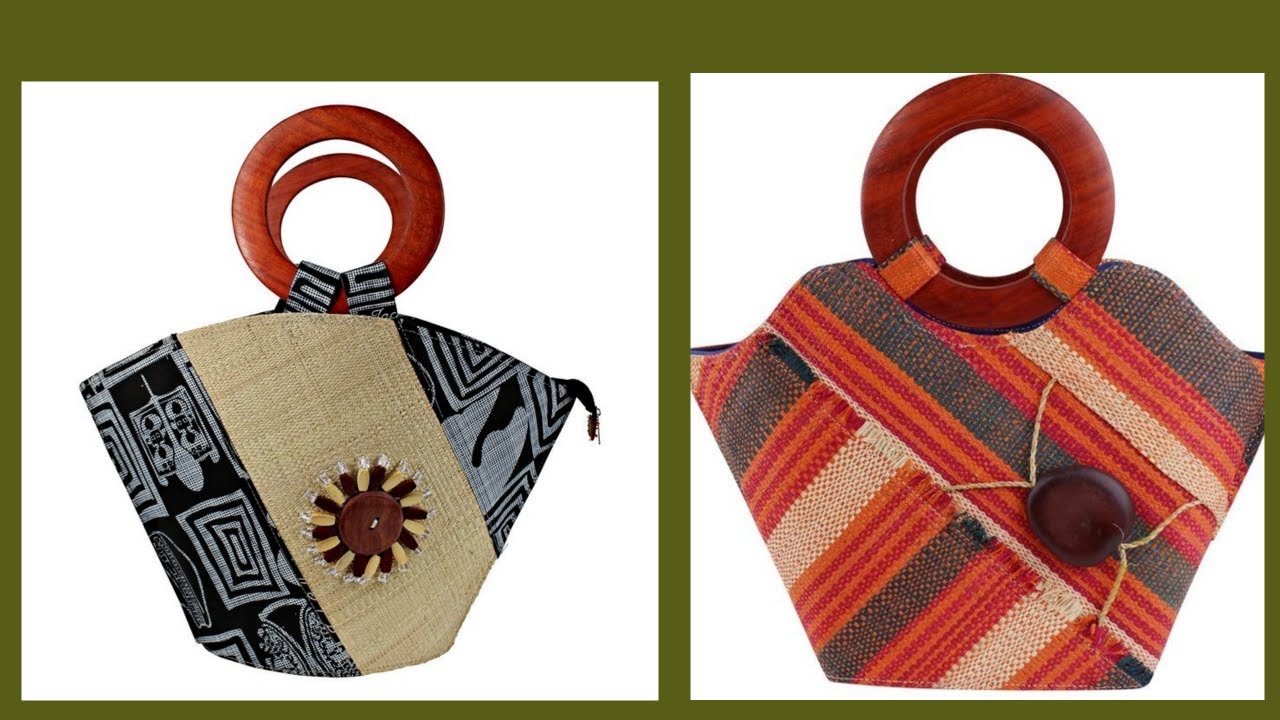 African Handbags Made With African Print And Materials || Handwooven ...