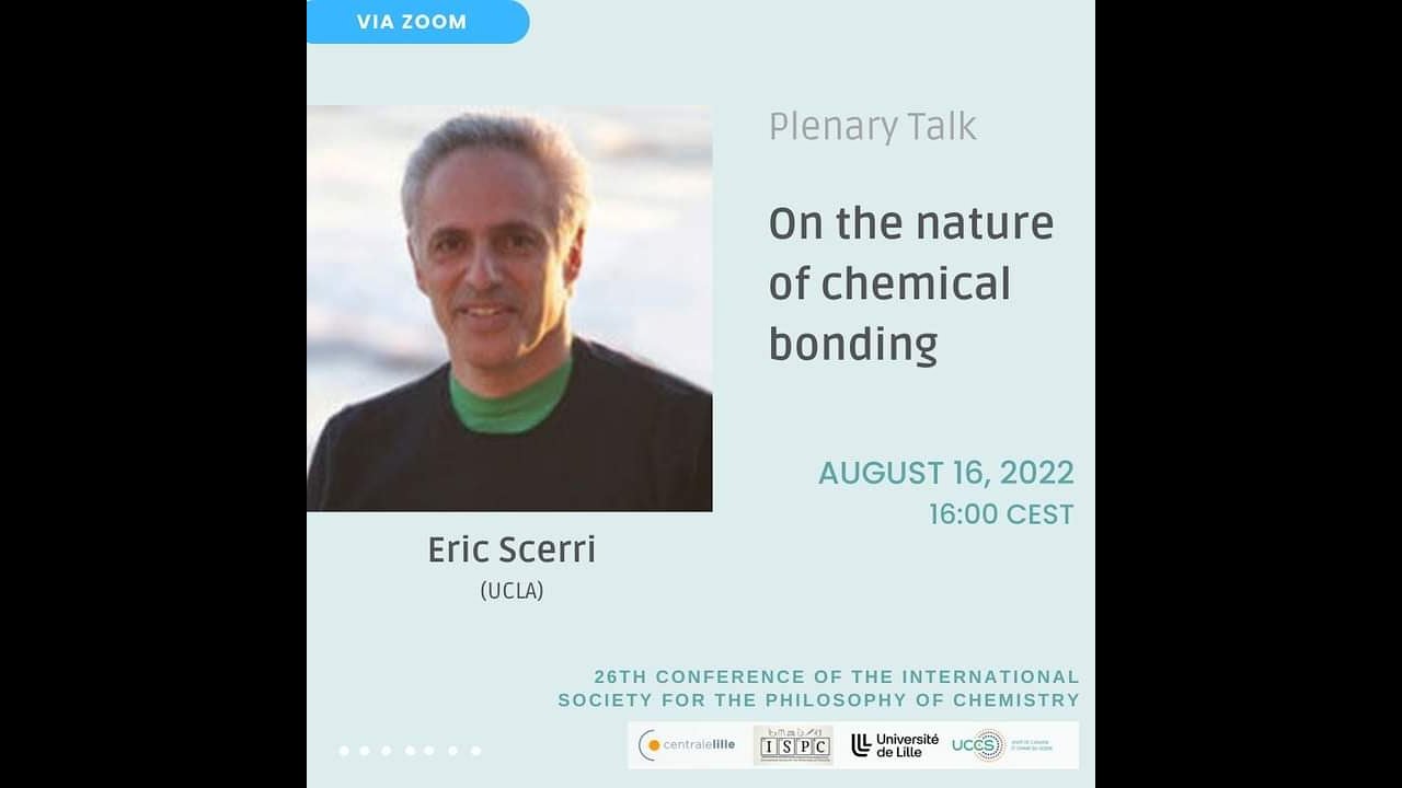 PLENARY Eric Scerri: "On the nature of chemical bonding" - YouTube