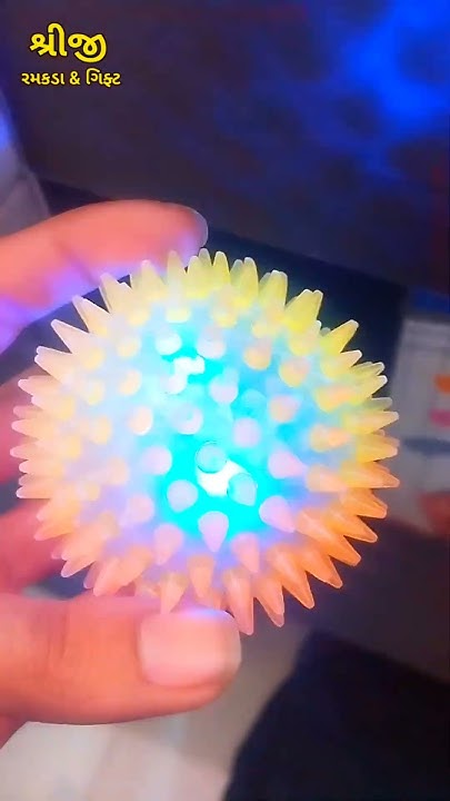 Bounce Light up Ball For Kids | Spiky Sensory Stress Ball | LED Light ...