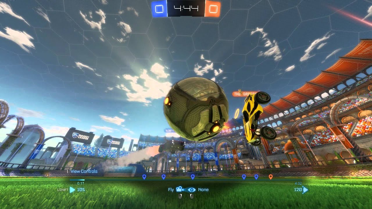 Rocket League - In Air EXPLOSION - YouTube