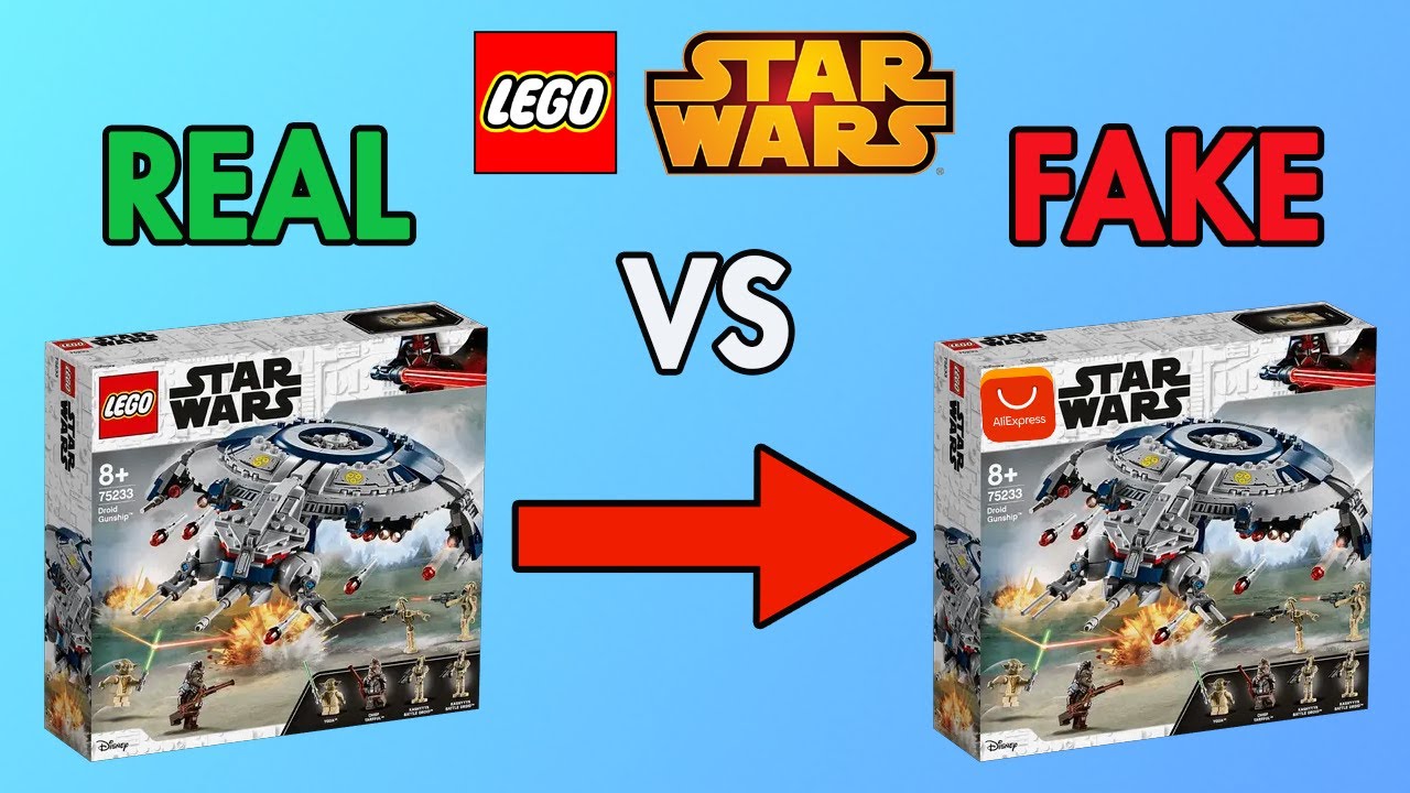 FAKE LEGO Star Wars DROID GUNSHIP from ALIEXPRESS Review! | Better than ...