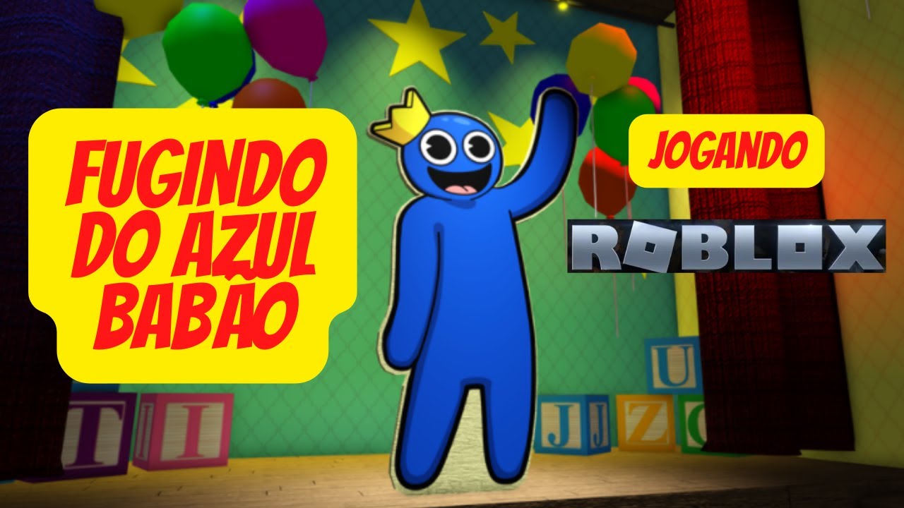 Fugindo Do AZUL BABÂO - RAINBOW FRIENDS - YouTube