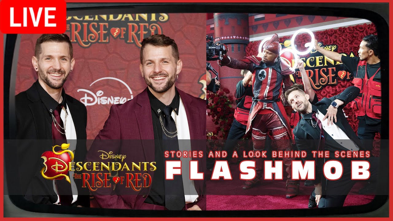 RED CARPET FLASH MOB | Behind the Scenes LIVE | Descendants Rise of Red ...
