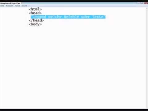 html tutorial "Das Grundgerüst" Deutsch - YouTube