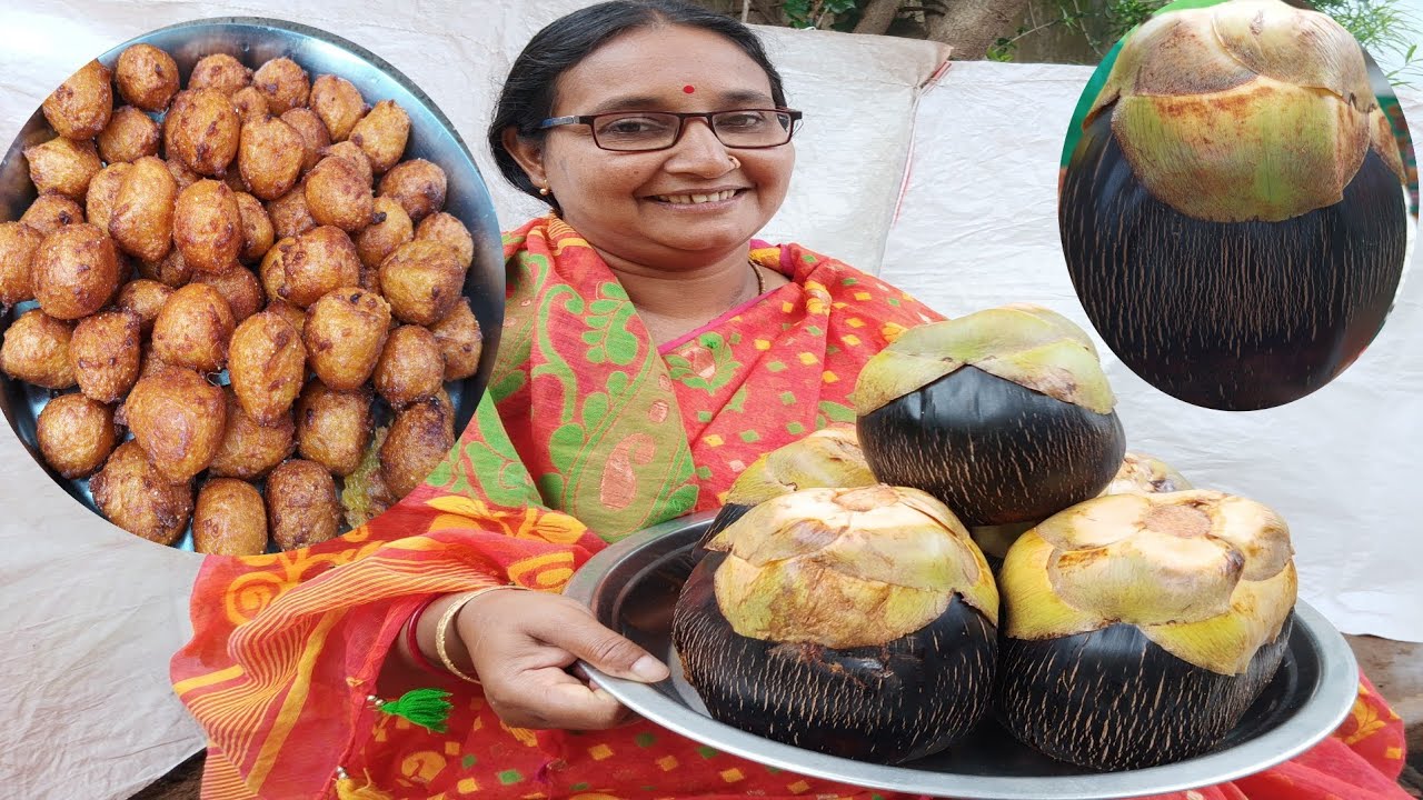 Taler Bora / Tal pitha ll ताल के मीठे बड़े ll তালের বরা ll Plam Fruit ...
