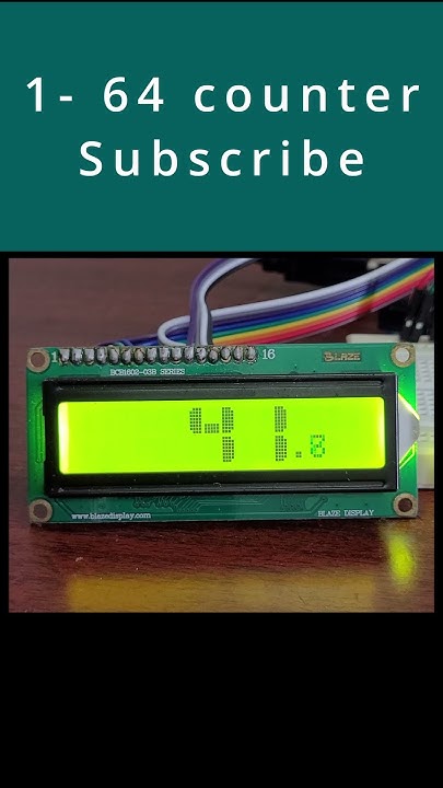 Counter using 16X2 LCD Display and Arduino Uno interfacing #shorts - YouTube