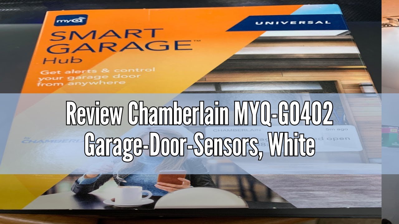 Review Chamberlain MYQ-G0402 Garage-Door-Sensors, White - YouTube