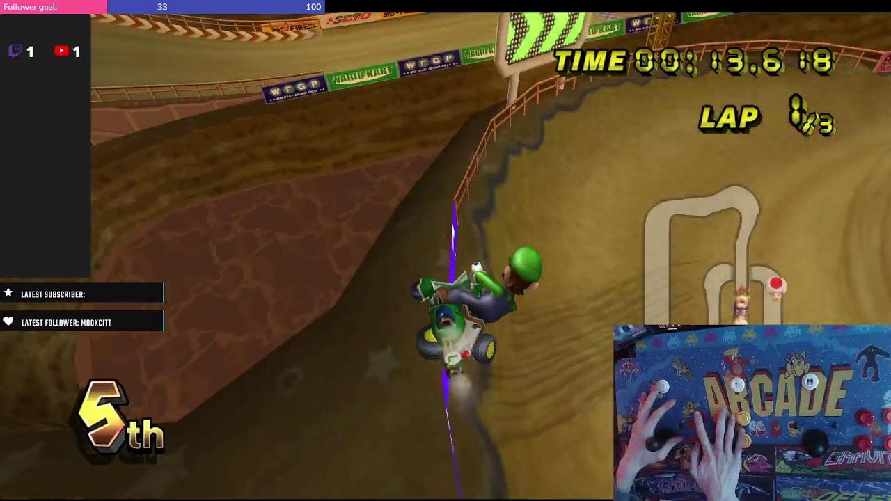 Arcade Stick WIN on EVERY Cup - Mario Kart WII - YouTube