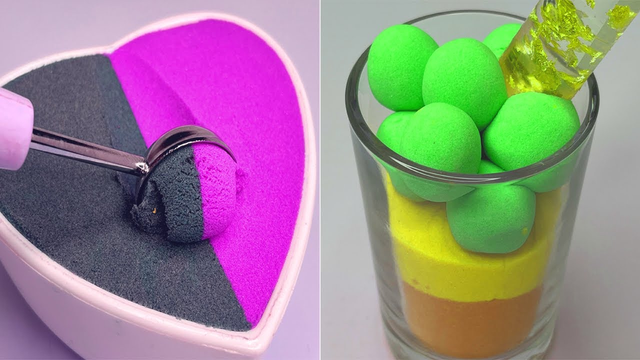 very satisfying and relaxing compilation92kinetic sand asmr#sand #asmr ...