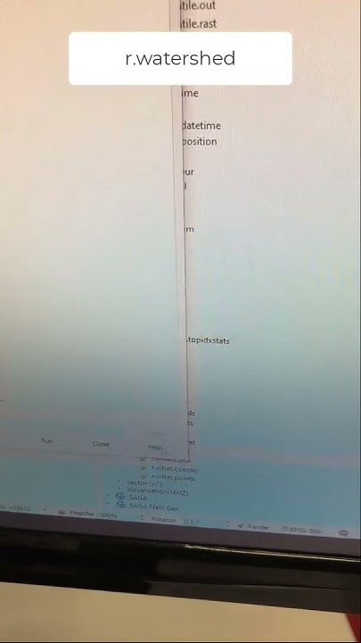 Part 3: Calculate flow accumulation using r.watershed (GRASS) and the DEM from Equator - YouTube