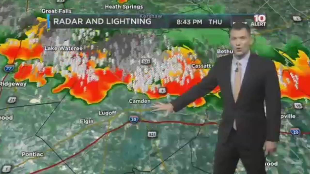 WIS News 10 Columbia, SC Severe weather coverage Part 1 - YouTube