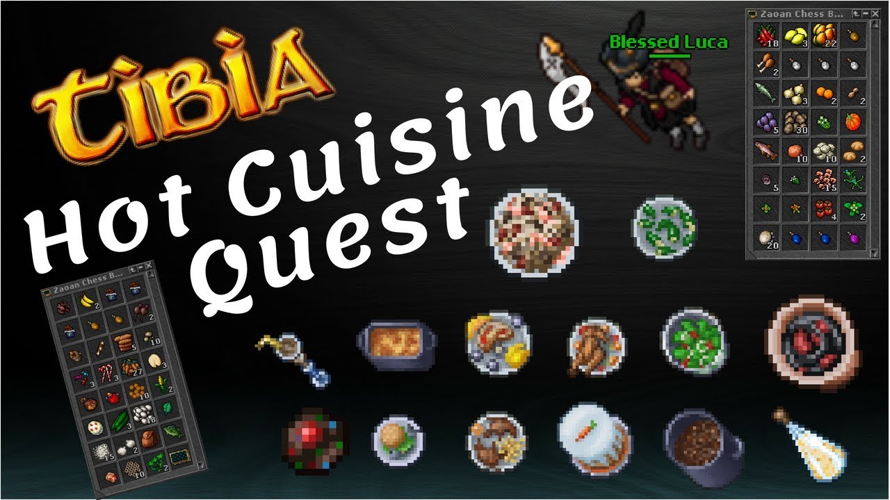 Hot Cuisine Quest GUIDE | Tibia - YouTube