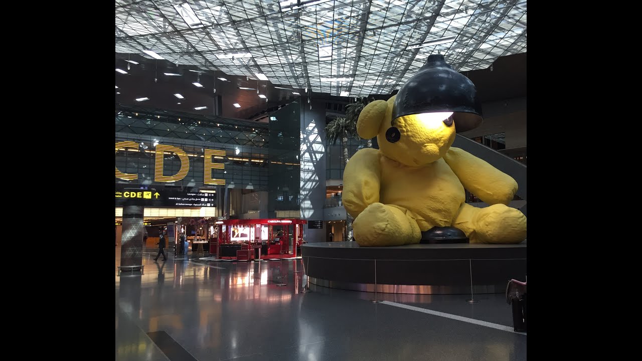 Teddy Bear🎇 Doha Hamad International Airport👌Cute - YouTube