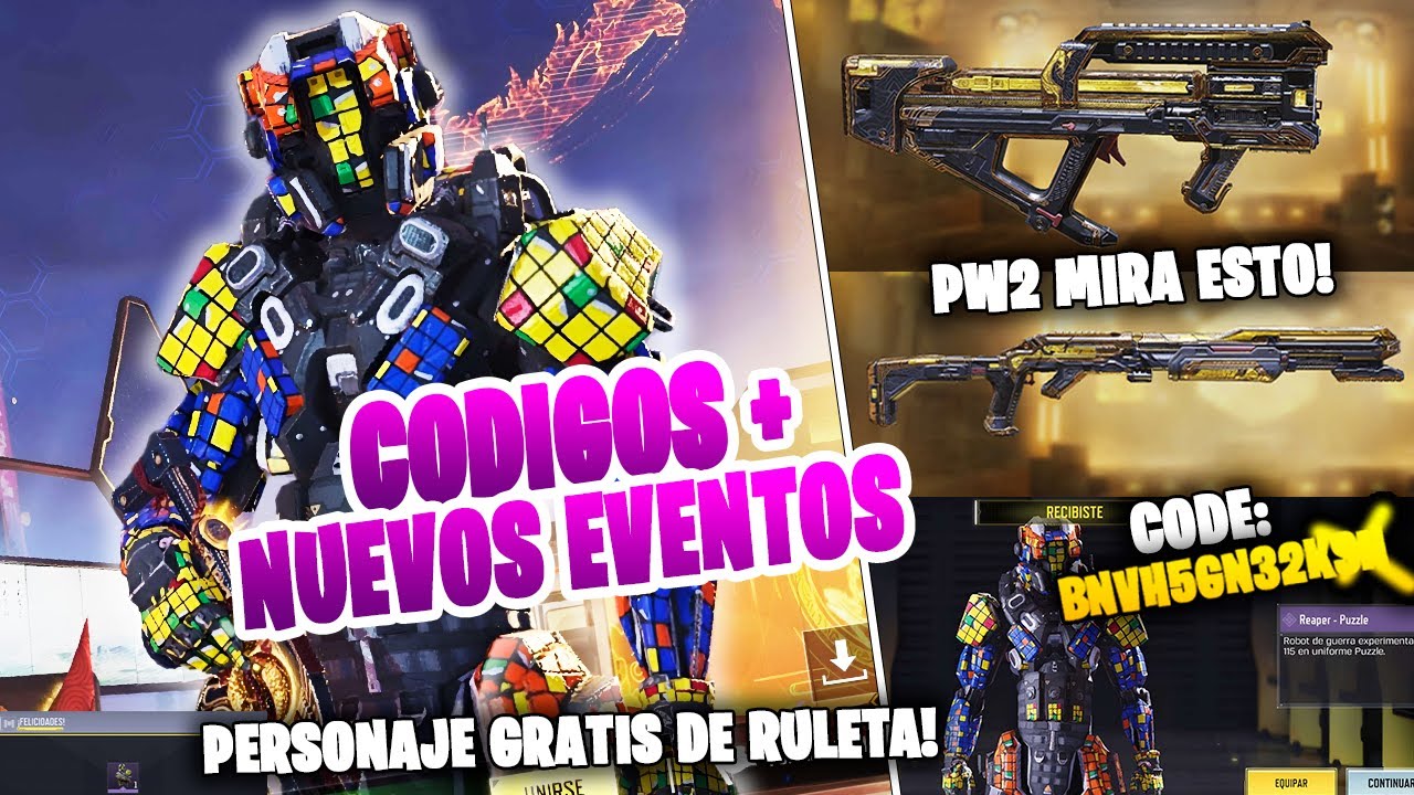 NUEVO CODIGO! REGALAN SKIN DE RULETA! EVENTO CP! ARMAS PW2 POLEMICA COD ...