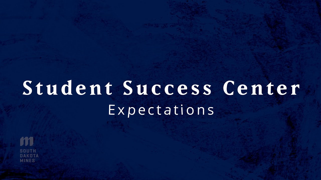 Student Success Center - Expectations - YouTube
