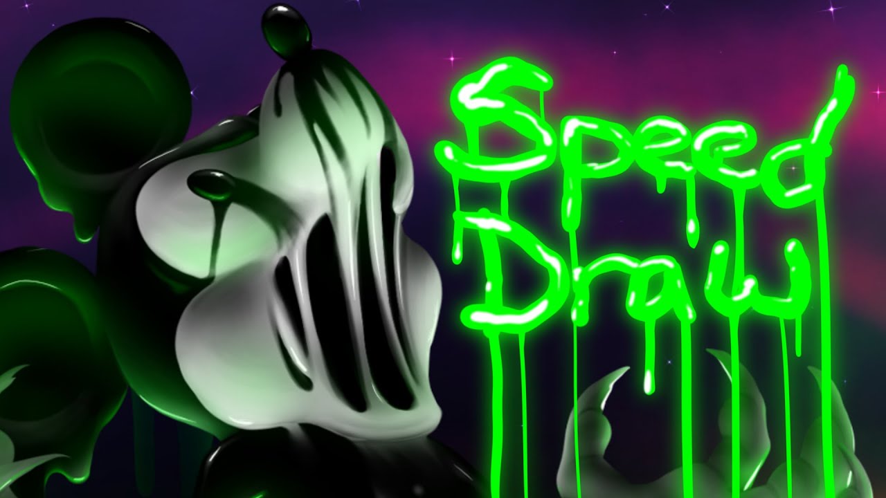 Melting Mickey (Speed Draw) - YouTube