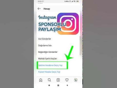 İnstagramda Sponsorlu Paylaşım Nasıl Yapılır? - YouTube