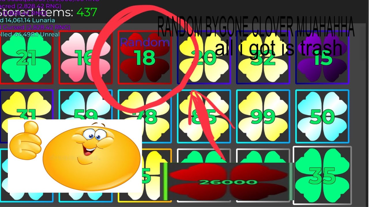 rolling *random* bygone clover (SPOILER ALERT) - YouTube