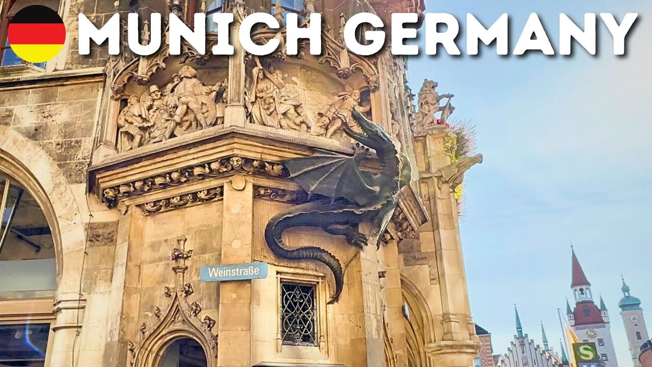Munich Walking Tour, Germany 🇩🇪 City Walk in 4K HDR (With Captions ...