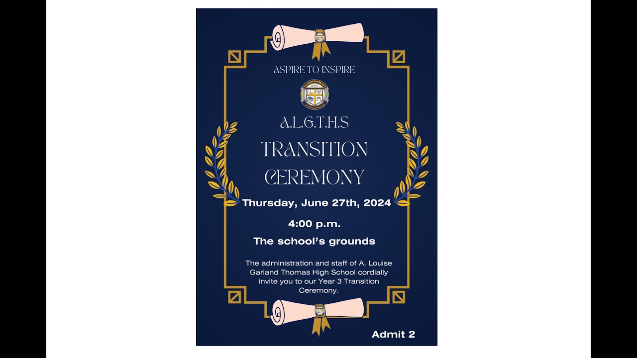 A. Louise Garland Thomas High School 2024 Transition Ceremony | Aspire ...
