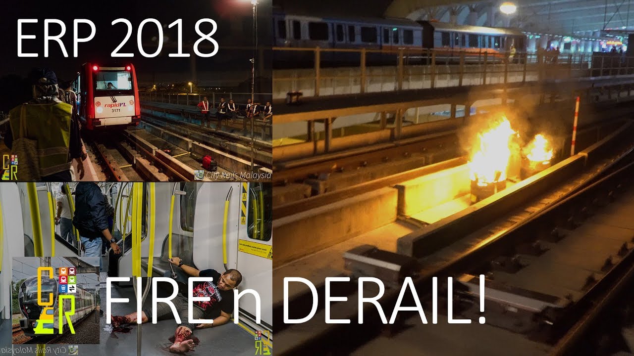 Fire! Derailment! Emergency! at Putra Heights LRT! ERP 2018 Practice ...