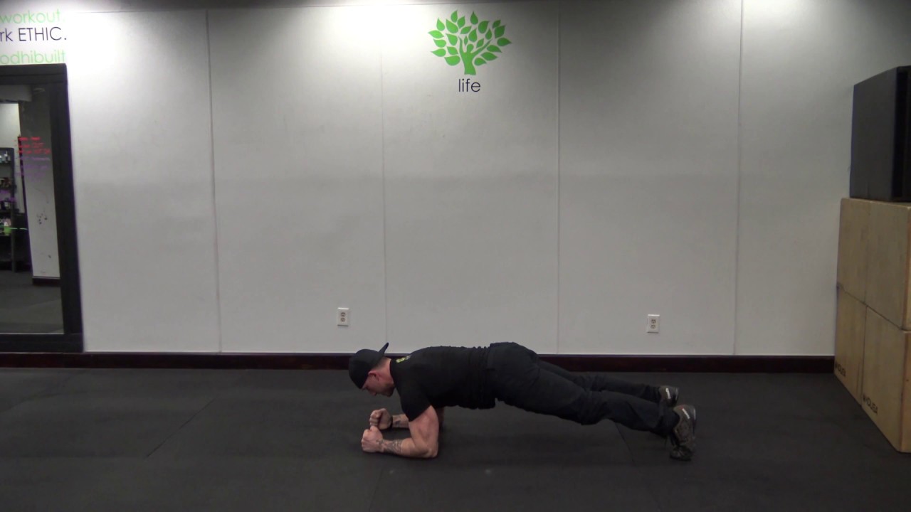 plank scapula rocker mobility exercise - YouTube