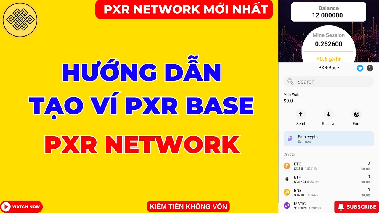 PXR Network - Hướng Dẫn Tạo Ví PXR Base PXR Network - YouTube