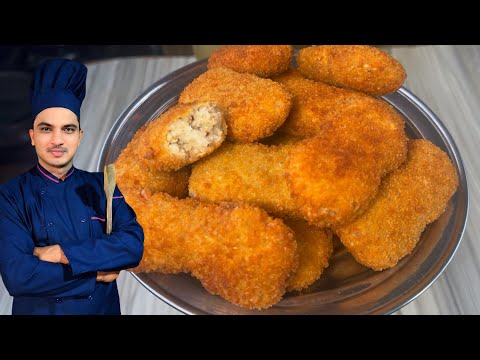 Homemade Chicken Nuggets Recipe | How To Make Resturant Style Nuggets | Chef M Afzal 