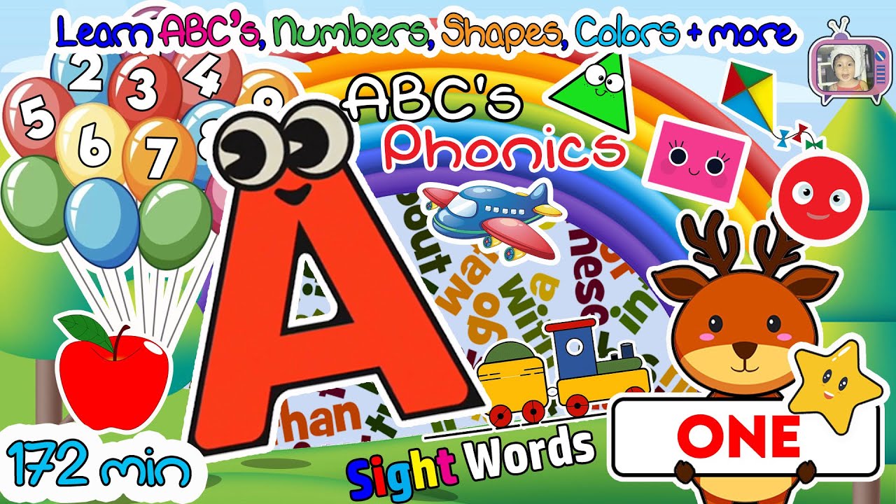 Learn ABC's, Counting Numbers, Learn Shapes, Learn Colors & Sight Words ...