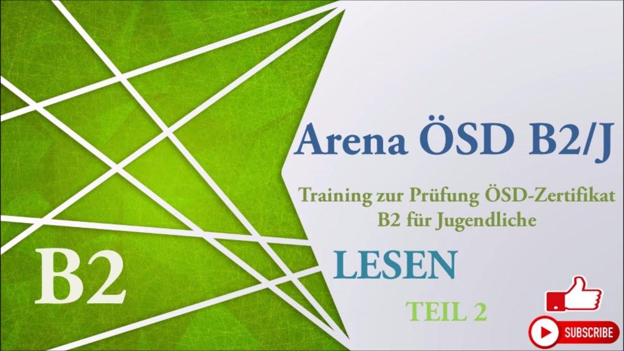 Arena ÖSD B2/J- Training zur Prüfung ÖSD-Zertifikat B2für Jugendliche ...