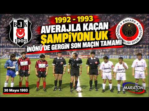 Beşiktaş 3-1 Gençlerbirliği  30 Mayıs 1993 Üst Üste 4. Şampiyonluğa Bu Galibiyet Yetmedi...