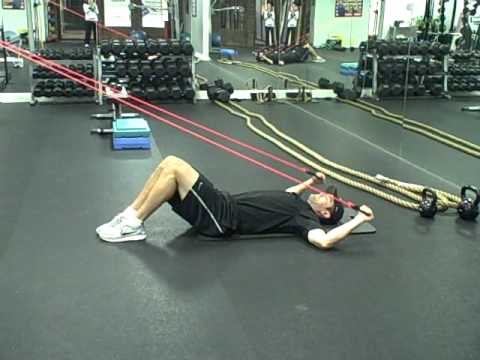 Supine Band External Rotation - YouTube