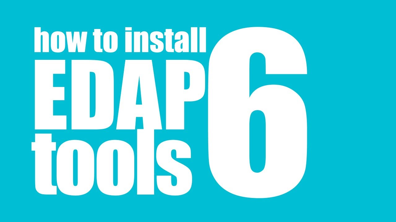 EDAP Tools - How to install EDAP Tools v.6 - YouTube