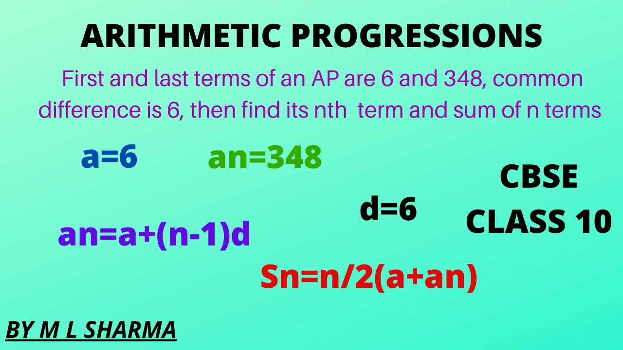 First and last terms of an A P are 6 and 348 respectively, if common ...
