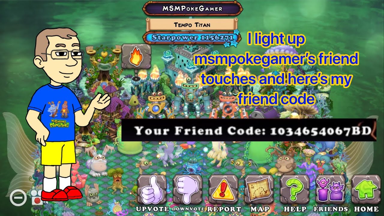 I light up msmpokegamer’s friend touches and here’s my friend code ...