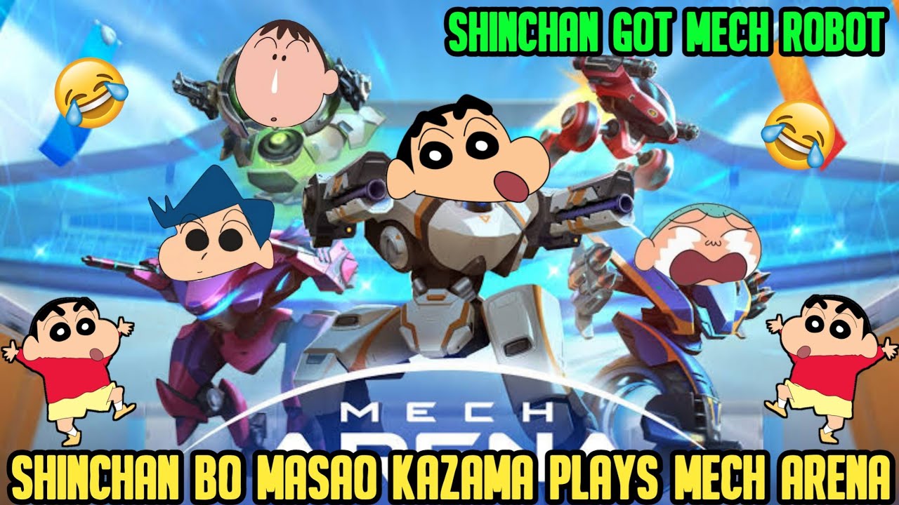 Shinchan bo masao kazama plays mech arena robots showdown 😱 | shinchan ...