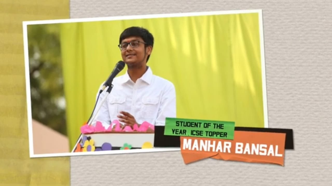 ICSE Topper 2019 | Words of Success | Manhar Bansal - YouTube