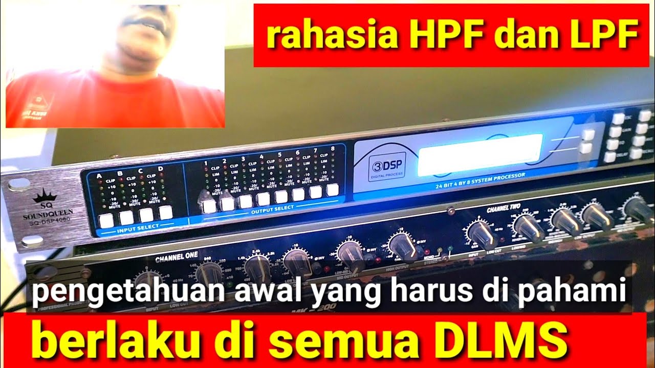setting dlms soundqueen sq 4048 || hpf dan lpf - YouTube